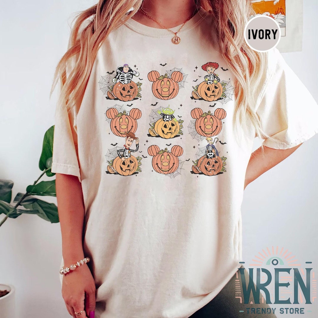 Toy Story Skeleton Pumpkin Halloween Shirt, Disney Toy Story Land ...