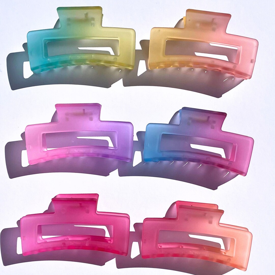 Colourful Claw Clip, Claw Clip, Claw Clip for Hair, Claw Clip for Thick ...