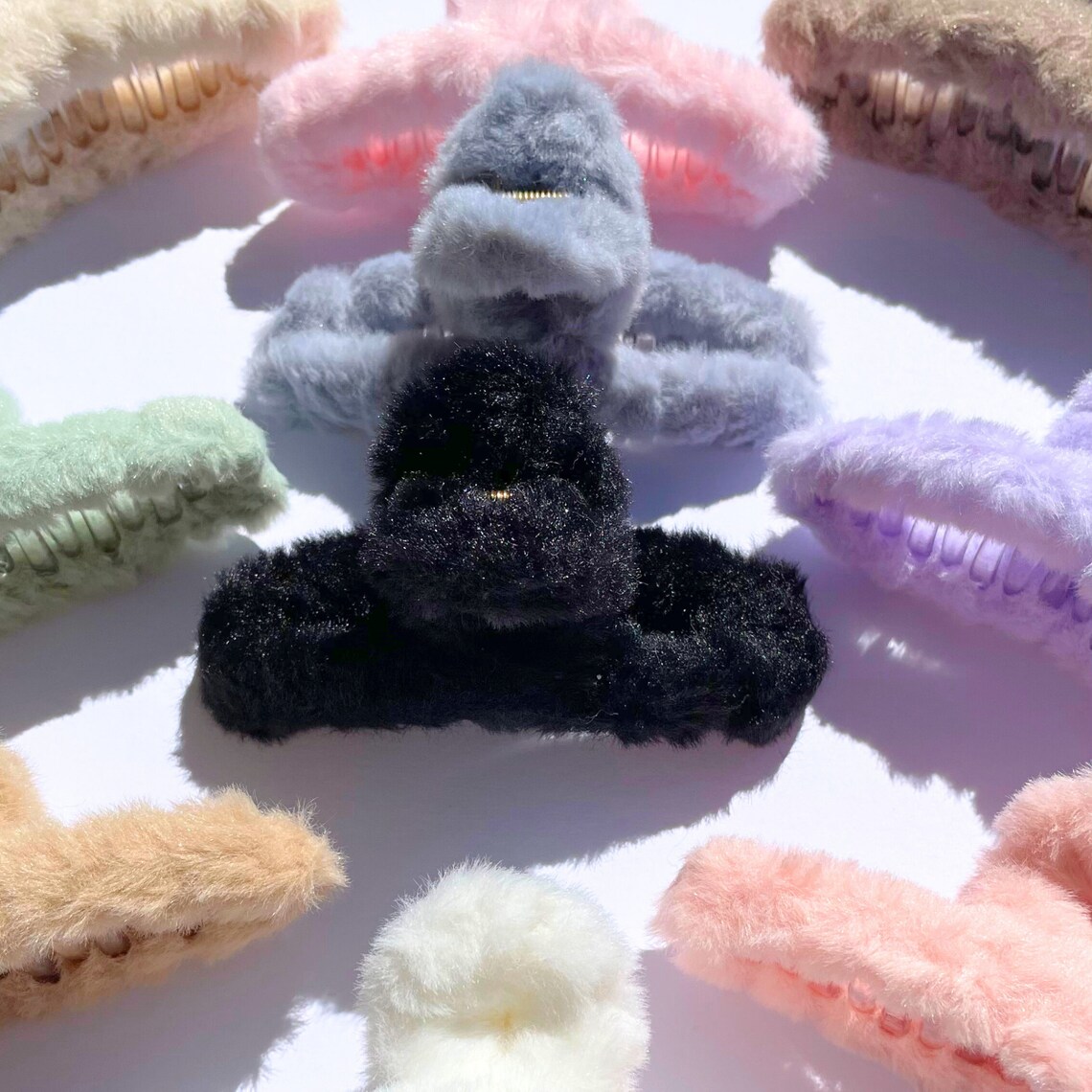 Fluffy Claw Clip, Claw Clip, Claw Clip for Hair, Claw Clip for Thick Hair, Claw Clip Thick Hair ...