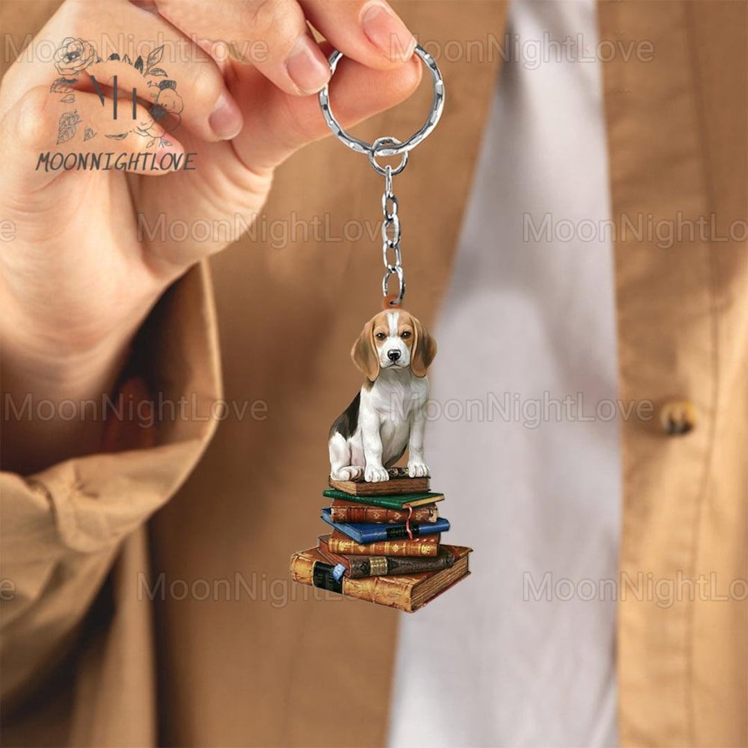 Beagle Keychain, Beagle Keyring, Dog Keychain, Dog Keyring, Beagle Gift ...