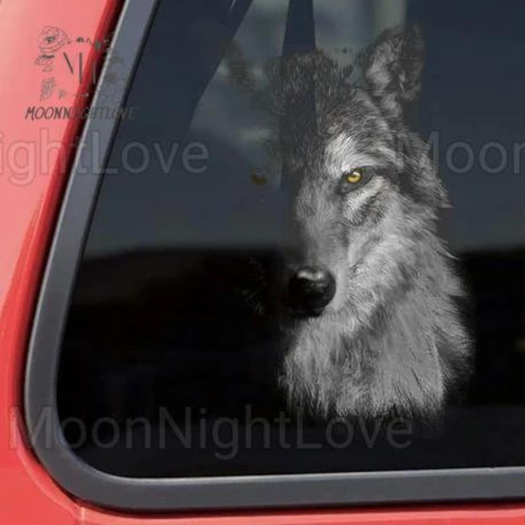 Buy Wolf Car Sticker, Wolf Car Decal, Wolf 3D Vinyl Sticker, Wolf ...