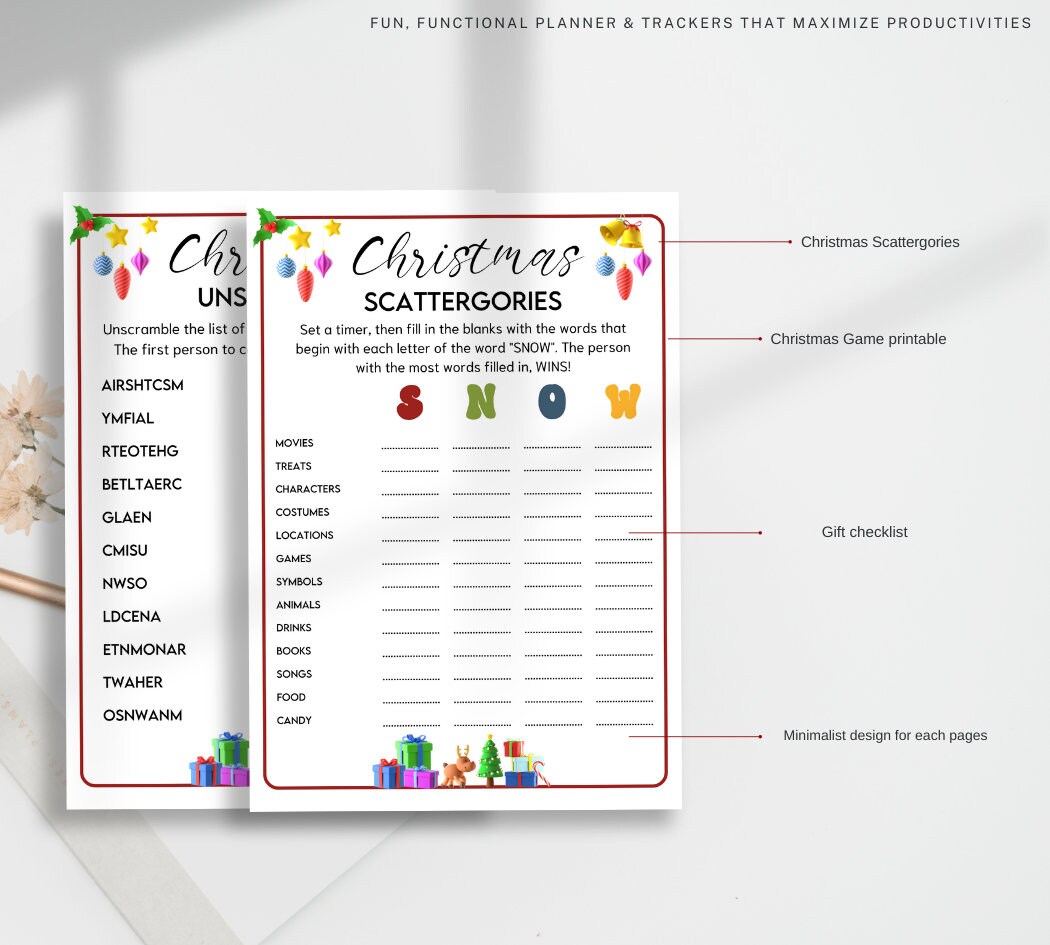 Printable Christmas Word Search Game, Holiday Activity Sheet, Festive ...