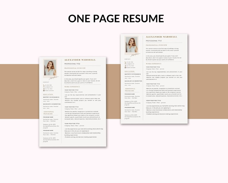 ATS Friendly Resume Template, Word and Pages Resume, ATS Compatible ...