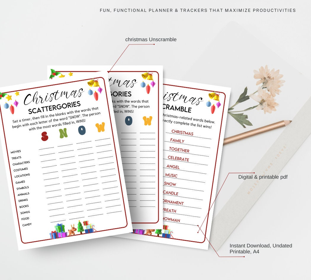 Printable Christmas Word Search Game, Holiday Activity Sheet, Festive ...