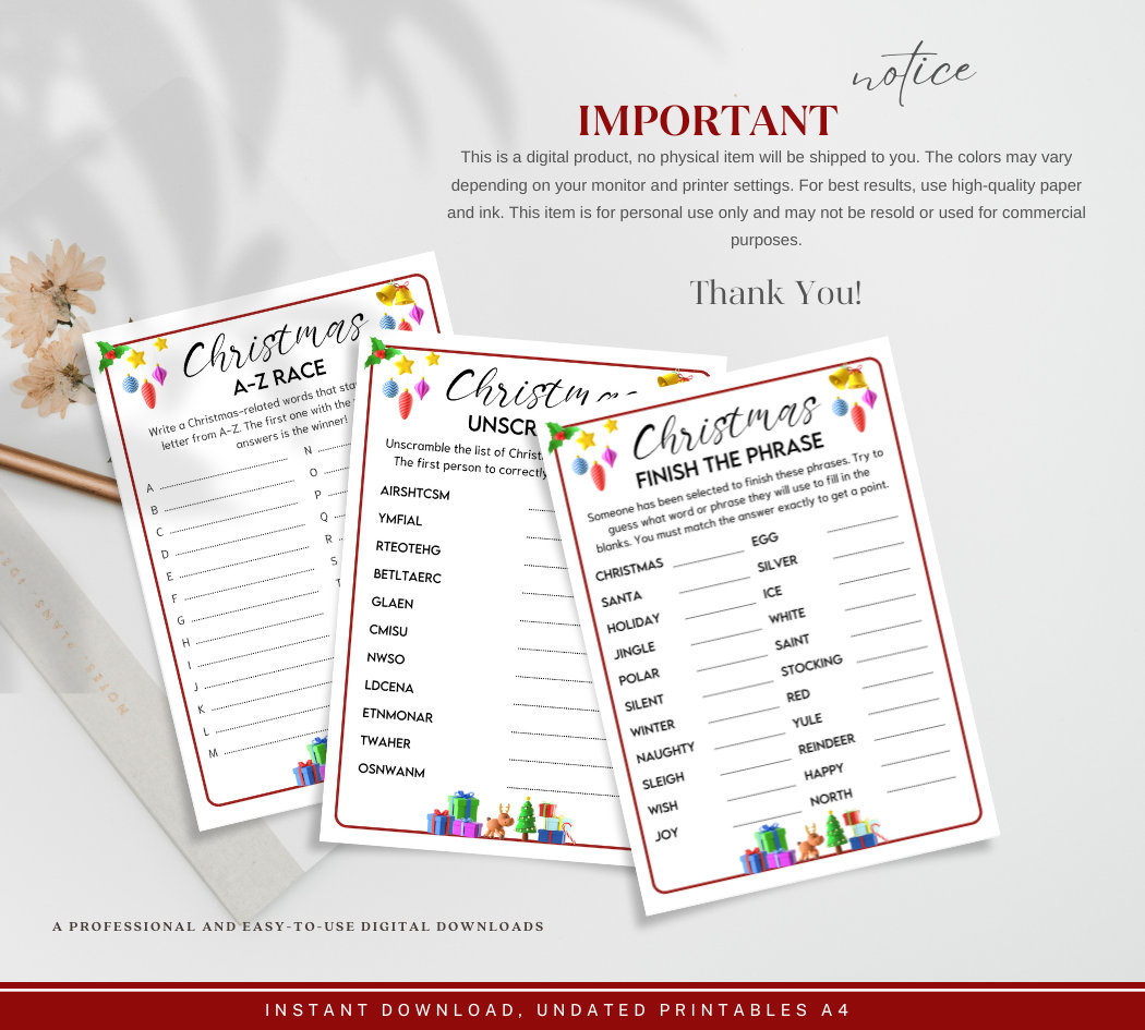 Printable Christmas Word Search Game, Holiday Activity Sheet, Festive ...