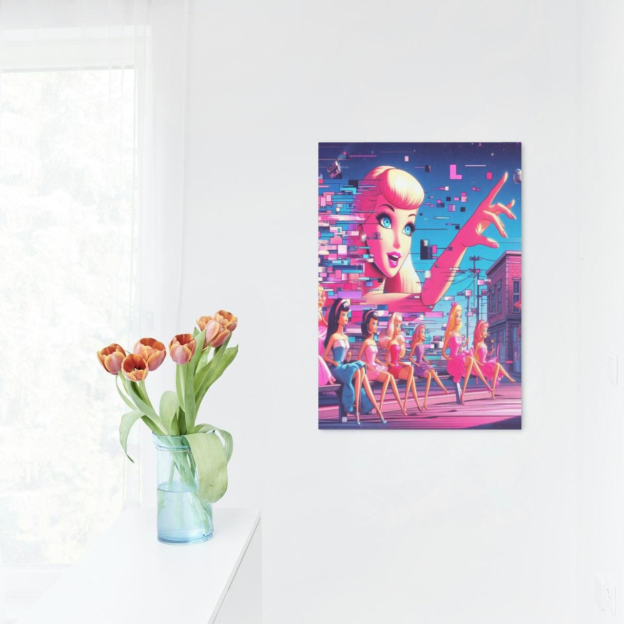 3D Barbie Art Print Digital Download High-resolution Barbie Wall Art ...