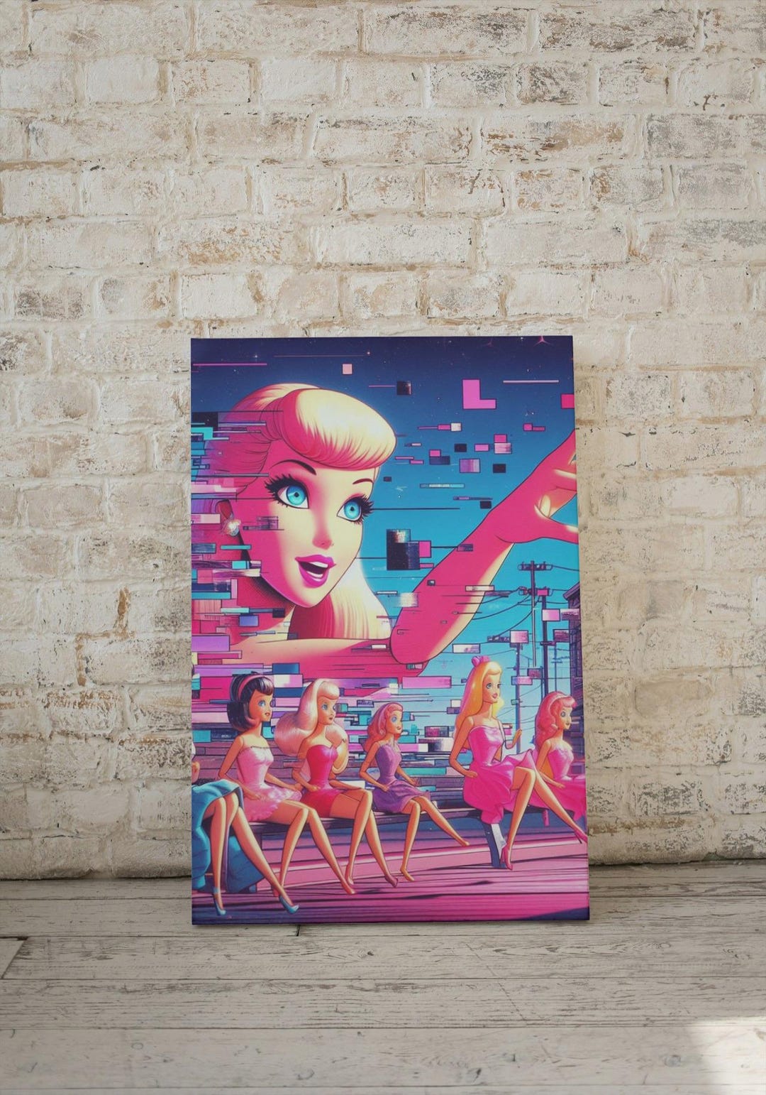 3D Barbie Art Print Digital Download High-resolution Barbie Wall Art ...