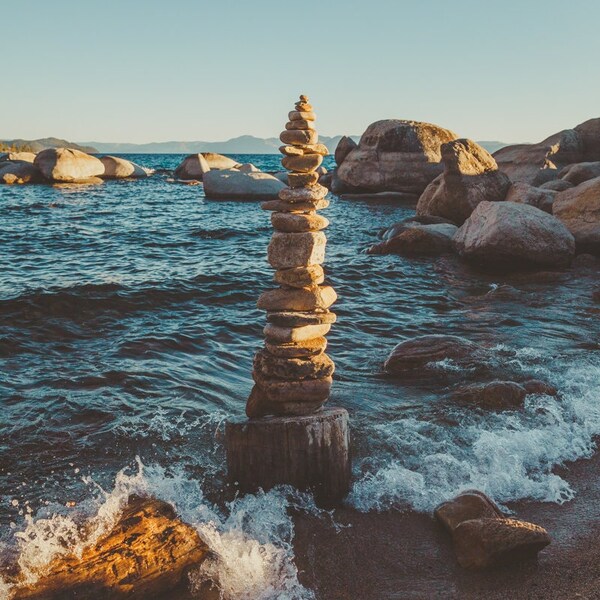 Stacked Rocks - Etsy