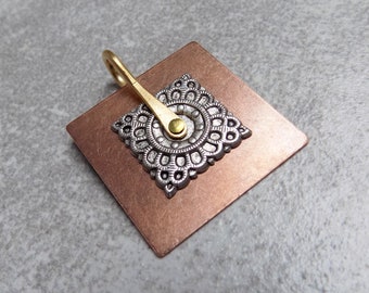 Square pendant | Etsy