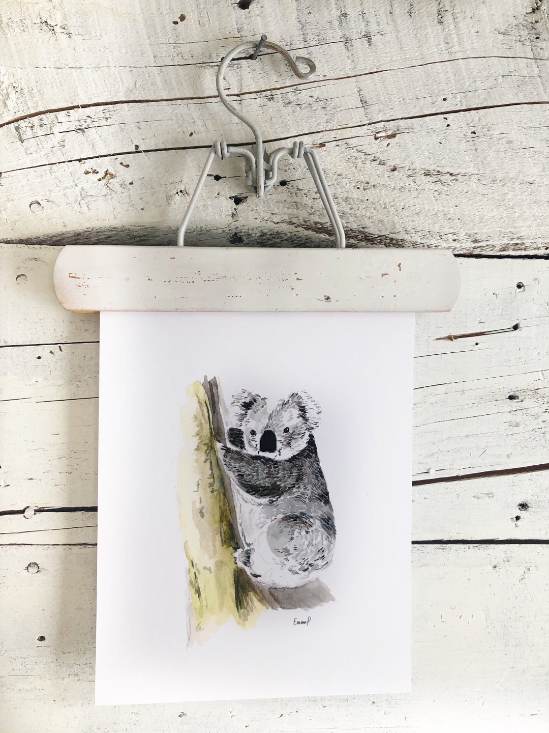 Art Print of Koala Bear, Emma Pyle Art, 5 by 7 or 8 by 10 Inches, Frame ...