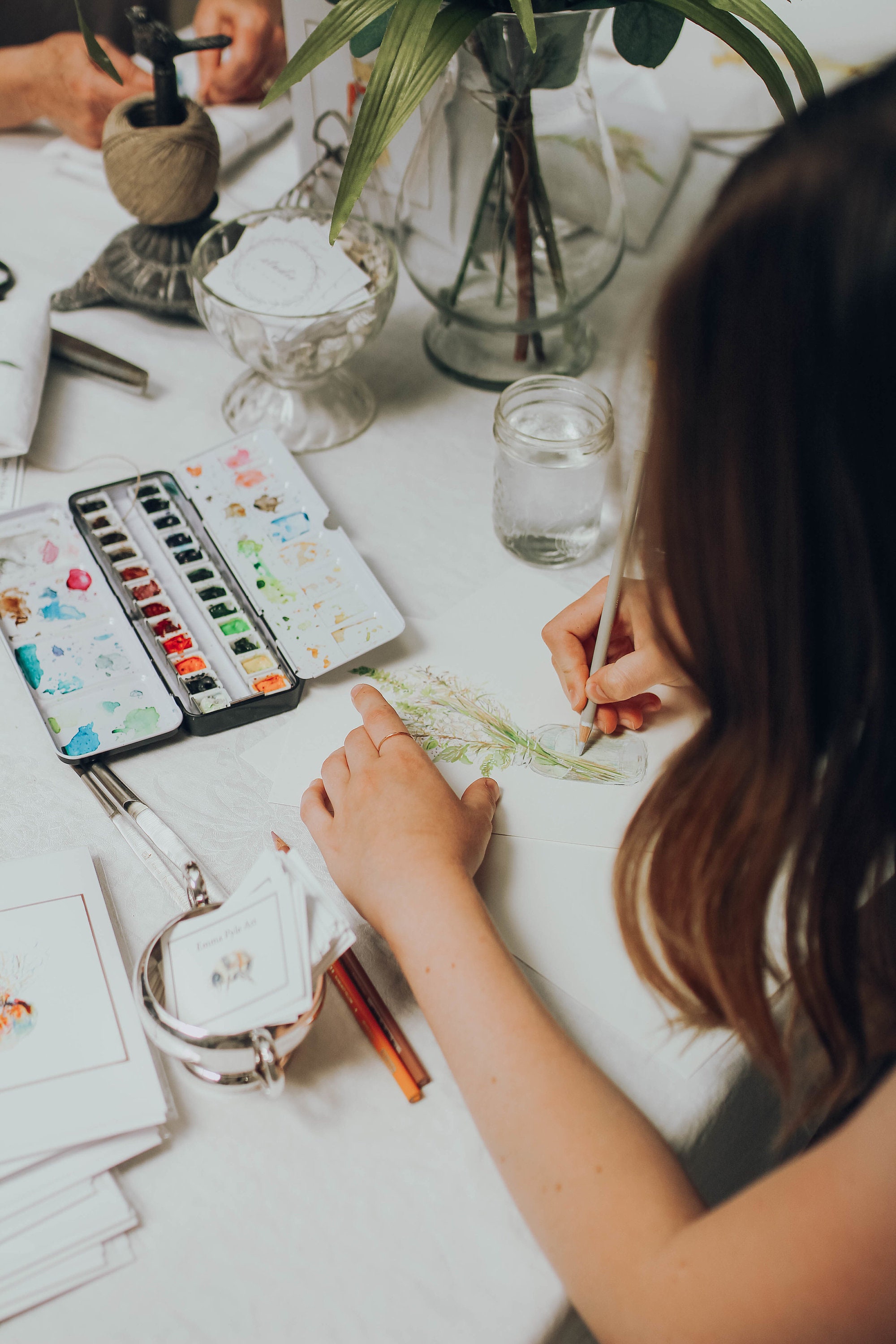 Quail French Linen Tea Towel White Stone Washed French Linen | Etsy