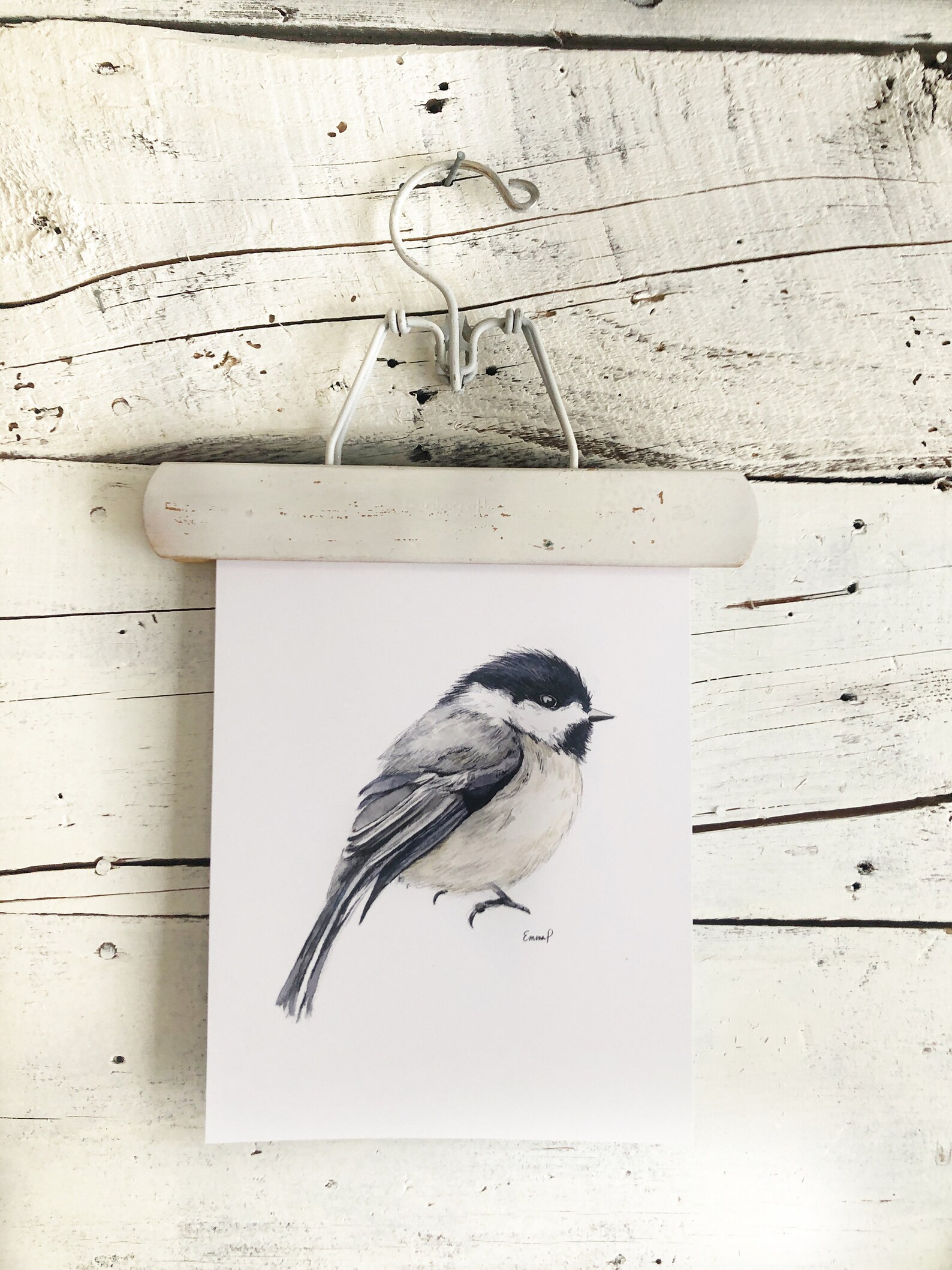 Art Print of Chickadee 5 by 7 or 8 by 10 Inches Frame Ready - Etsy