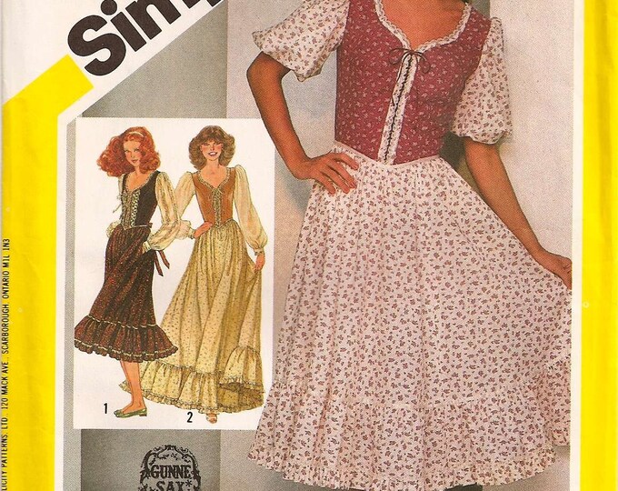 Gunne Sax by Jessica--women's Pattern Simplicity 5361 - Etsy