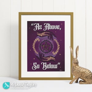 As Above so Below Original Illustration Art Prints - Etsy