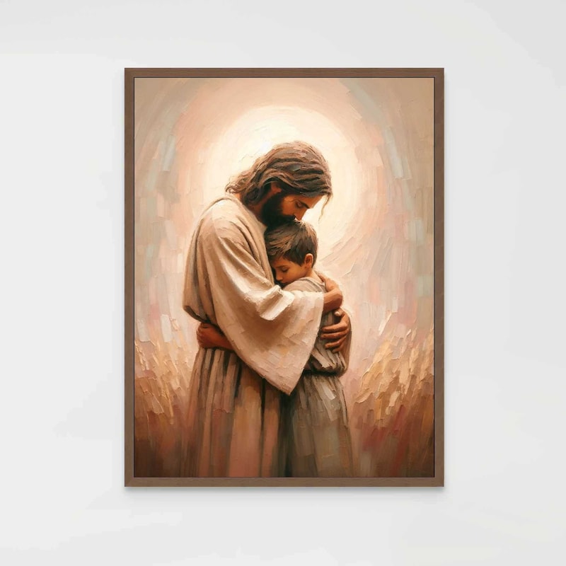 Jesus Canvas for Nursery - Etsy UK