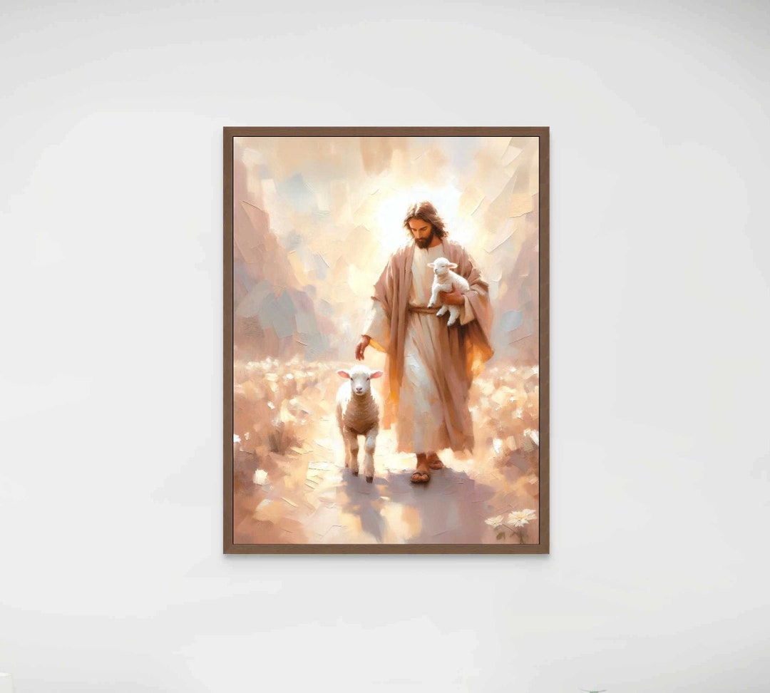 A Shepherd, Christian Art, Jesus Shepherd Art, Jesus Painting, LDS Art ...