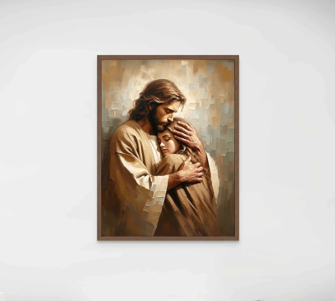 Love Him, Christian Art, Jesus Hugging Woman, Jesus Picture, LDS Art ...