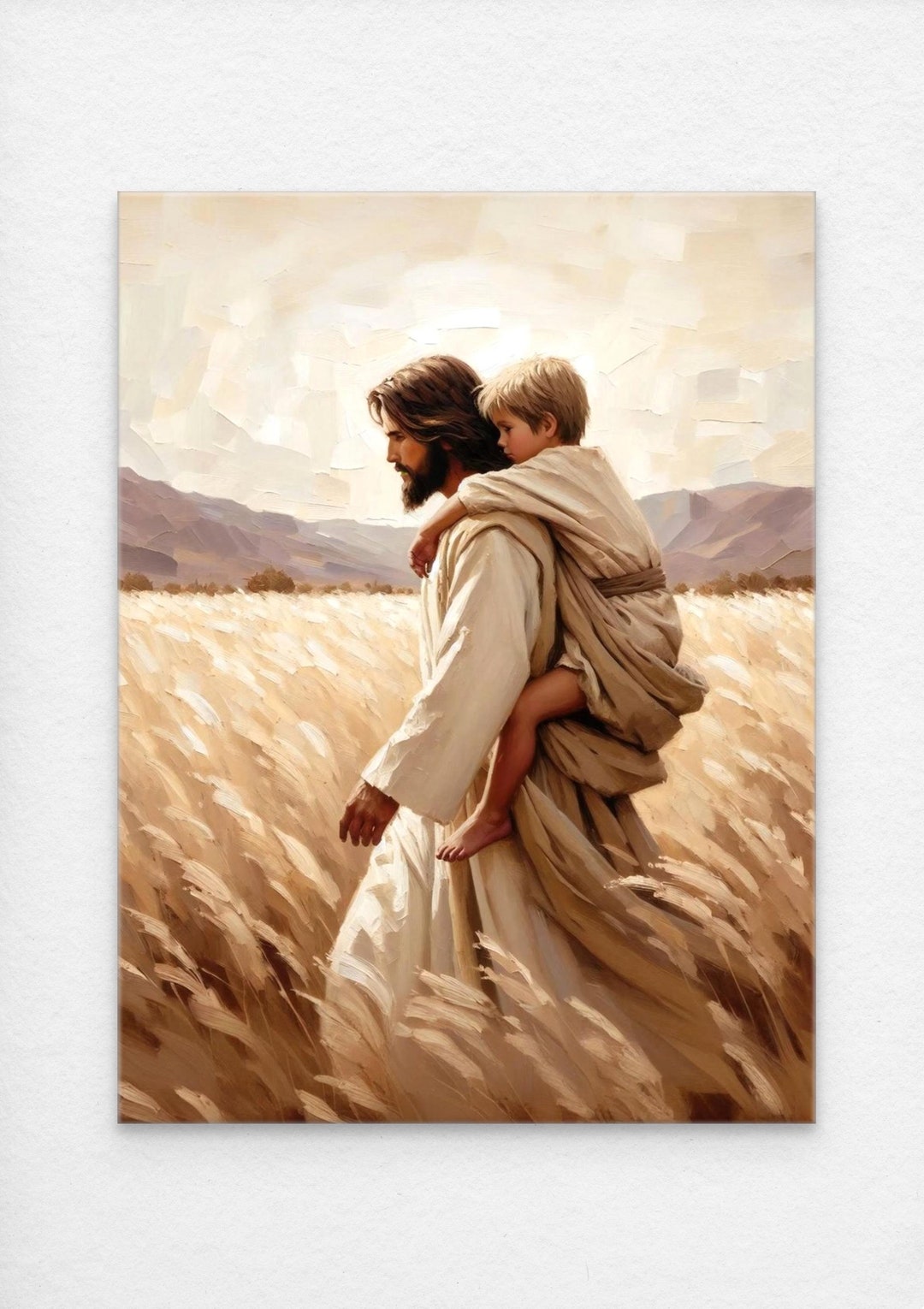 Savior and Boy, Christian Painting, Jesus and Boy, Jesus Painting, LDS ...
