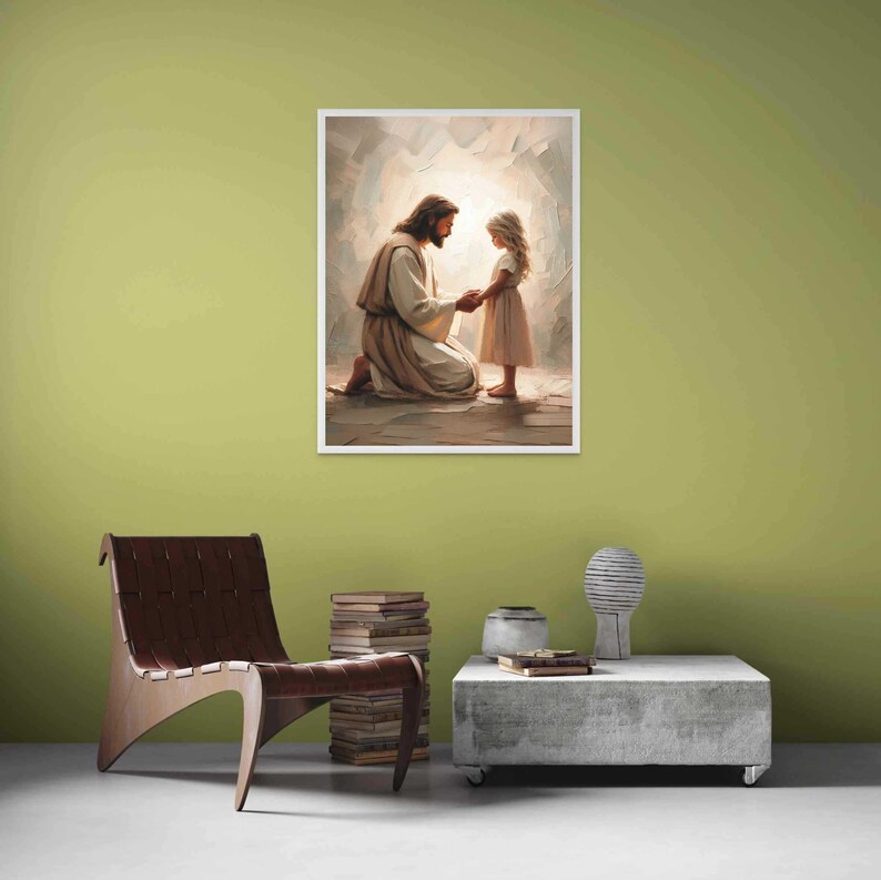 Savior and Girl, Christian Art, Jesus and Girl, Picture of Jesus Christ ...