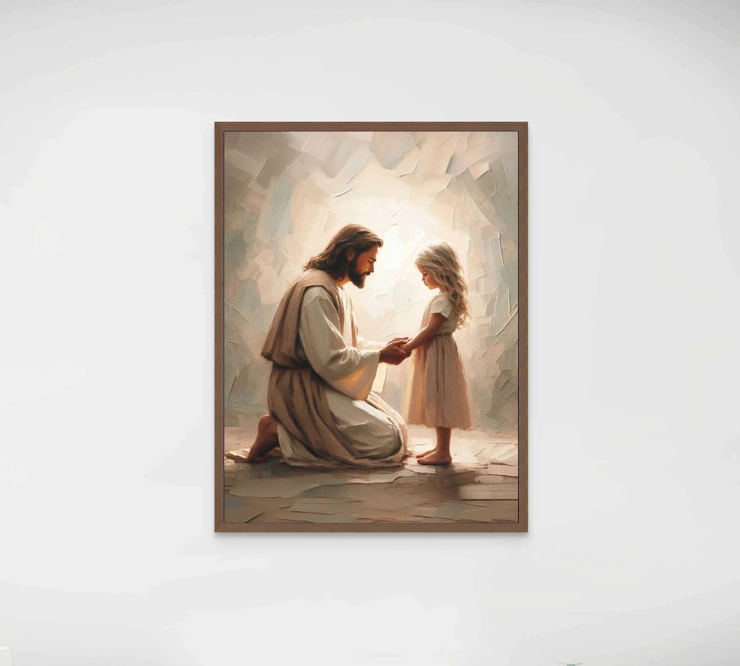 Savior and Girl, Christian Art, Jesus and Girl, Picture of Jesus Christ ...