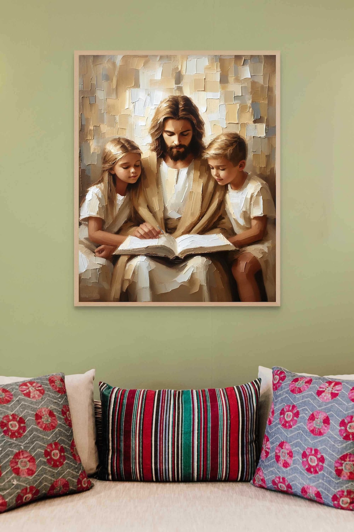Jesus With Kids, Christian Art, Jesus Painting, LDS Art, Bible Prints ...