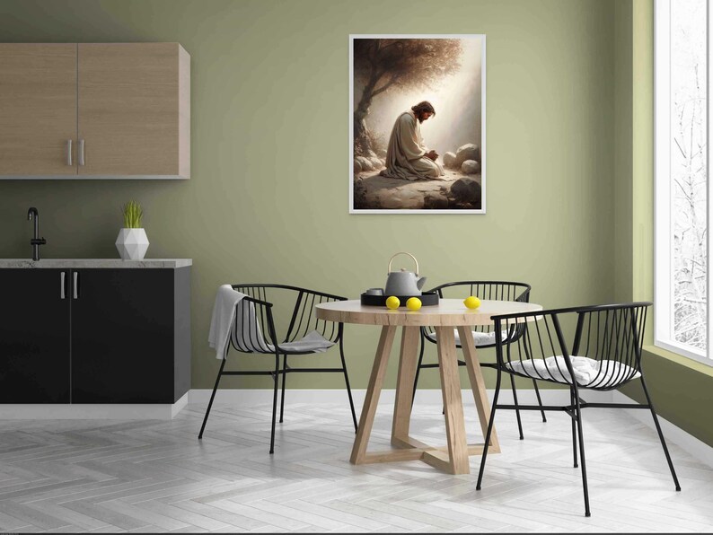 Jesus in the Garden, Christian Wall Art, Picture of Christ, LDS Art ...