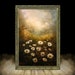 Vintage Daisy Field Framed Print, Ornate Gold Framed, Moody Art ...