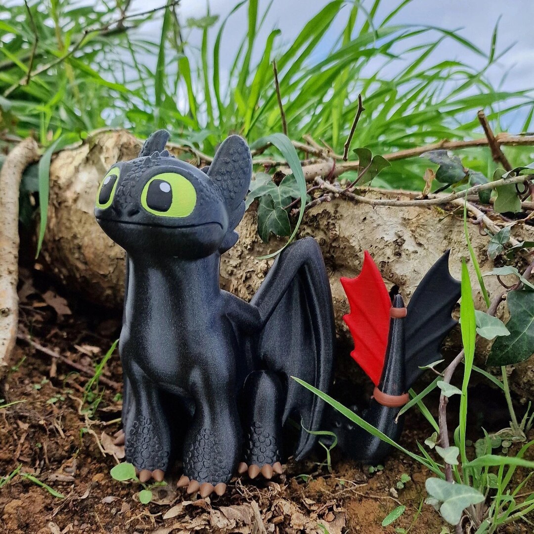 Toothless Figure Colour 3D Printed Figurine Movie Meme Figure Statue ...