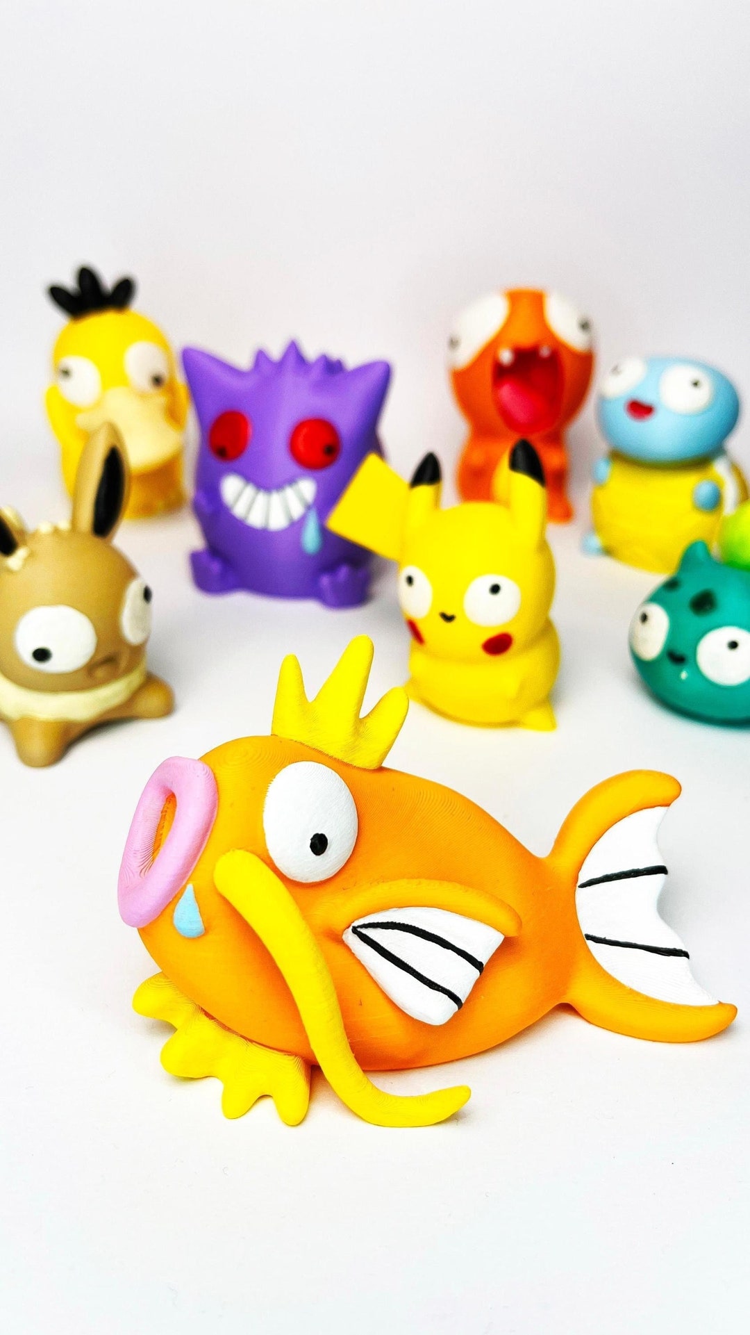 Silly Magikarp Pokemon Funny Statue Figure Colour 3D Printed Desk ...