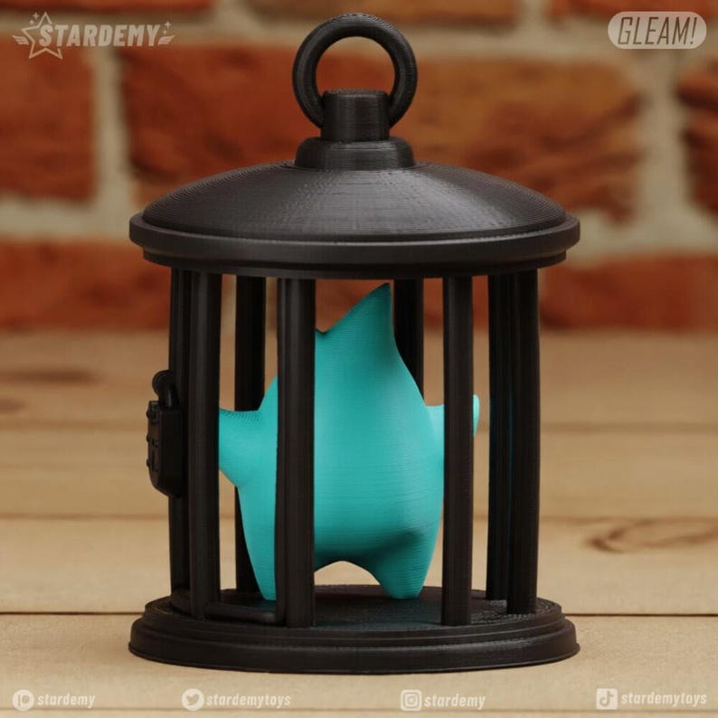 Lumalee in Cage Inspired Figure - Cute Star Gamer Collectible, 3D ...