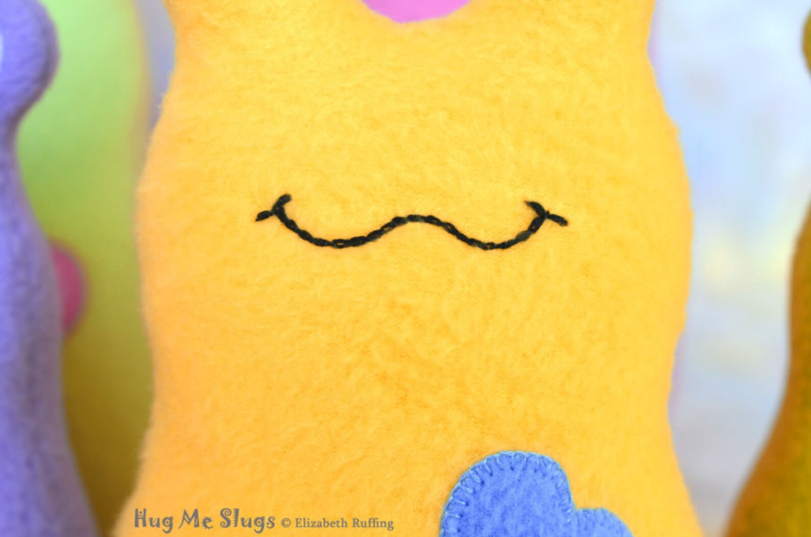 Handmade Fleece Banana Slug Plush Art Toy, Custom Colors, Personalized ...