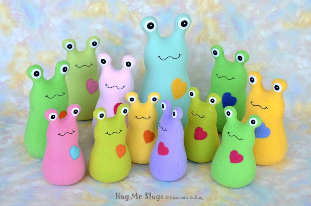 Handmade Fleece Banana Slug Plush Art Toy, Custom Colors, Personalized ...