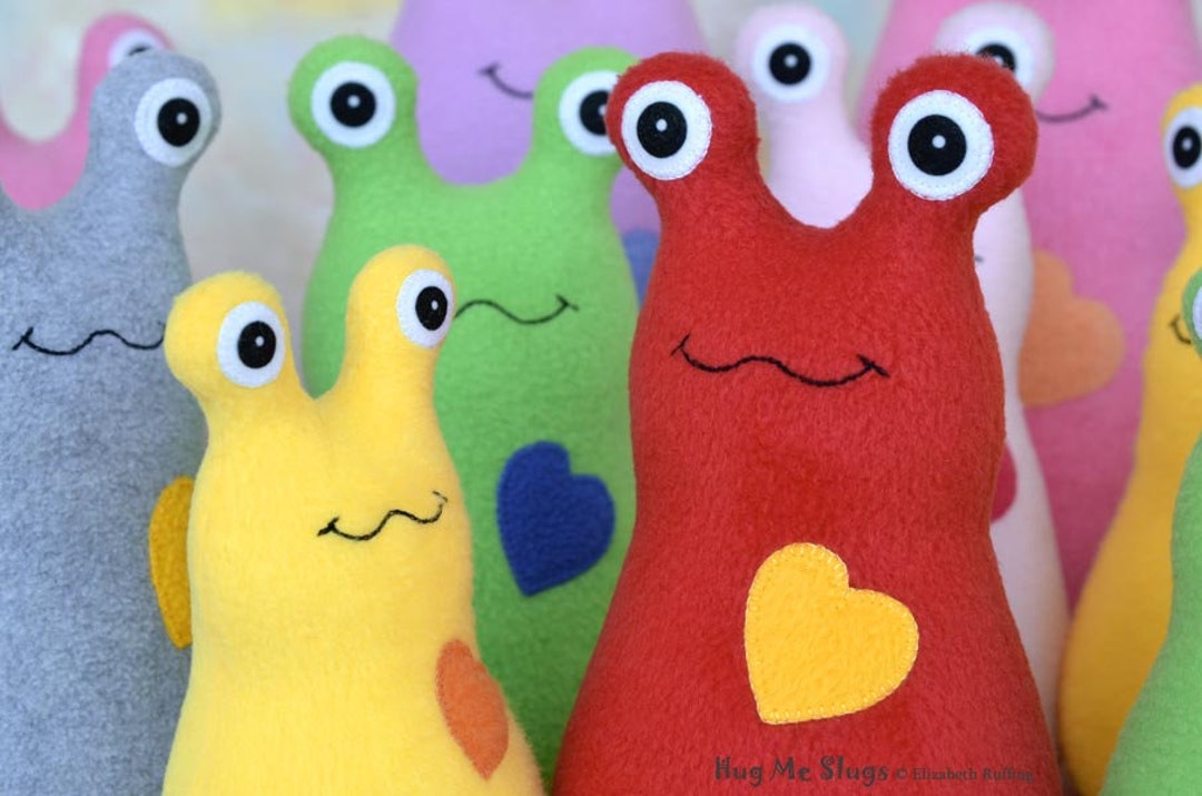Handmade Fleece Banana Slug Plush Art Toy, Custom Colors, Personalized ...