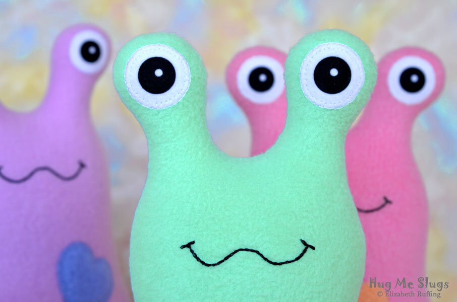 Handmade Fleece Banana Slug Plush Art Toy, Custom Colors, Personalized ...
