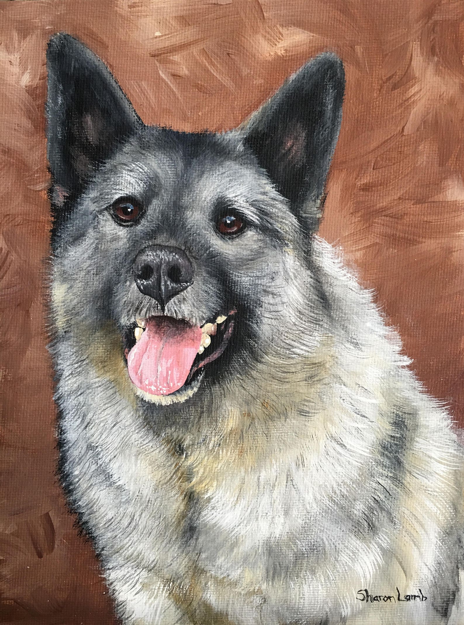 Pet Painting Hand Painted Pet Portrait Custom Art Dog Cat Horse ...