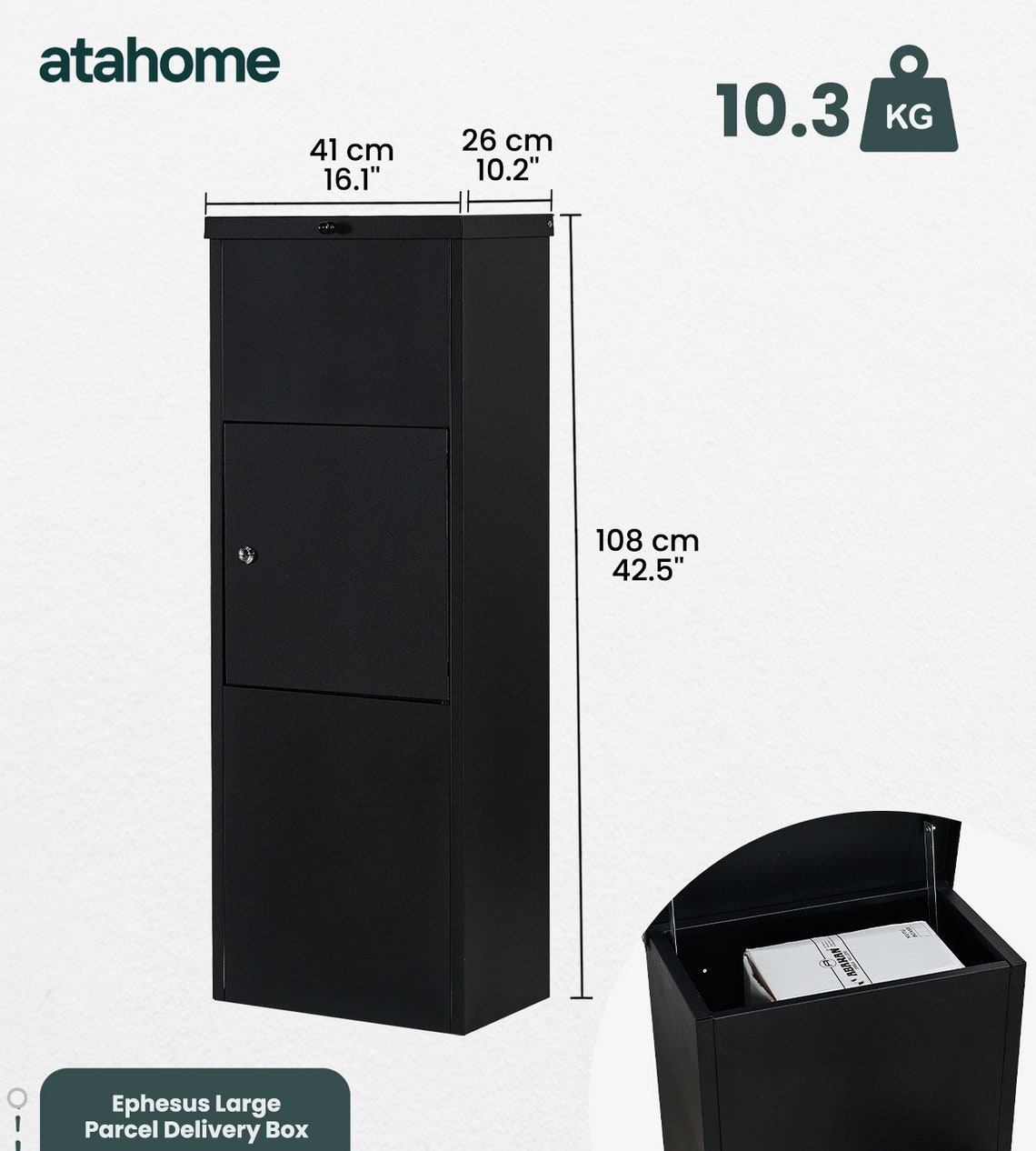 Large Metal Parcel Delivery Box Parcel Drop Box for Secure Multiple ...