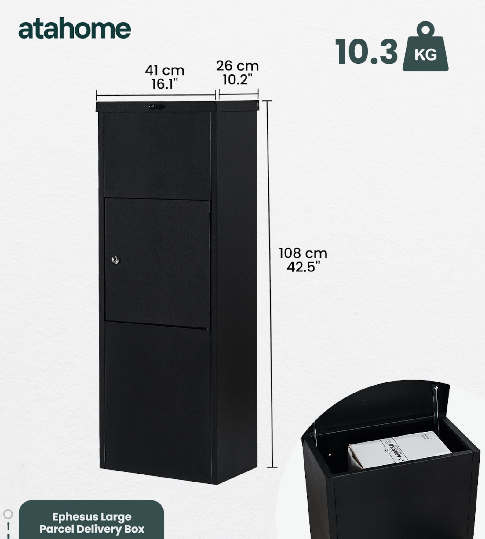 Large Metal Parcel Delivery Box Parcel Drop Box for Secure Multiple ...