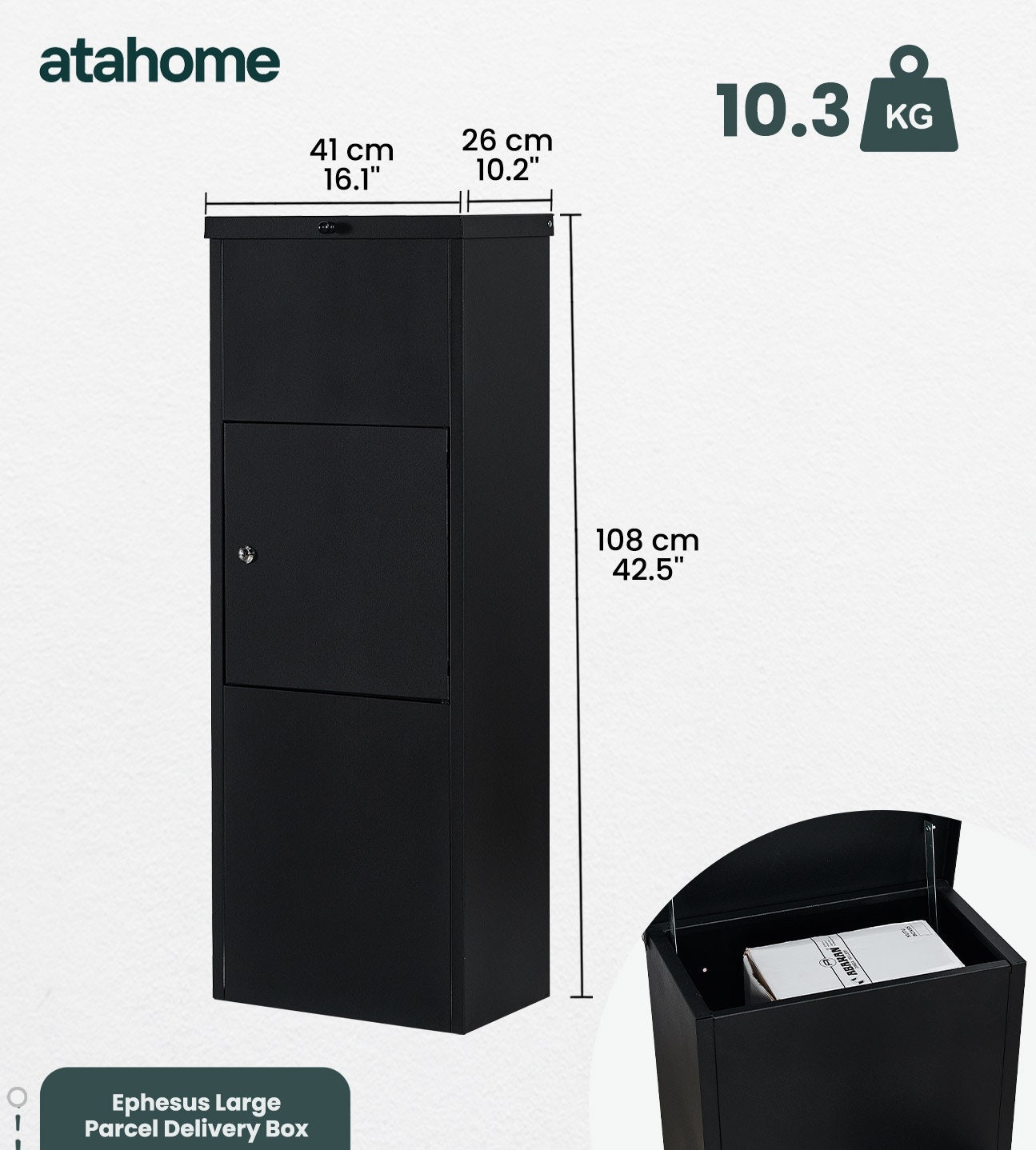 Large Metal Parcel Delivery Box Parcel Drop Box for Secure Multiple ...