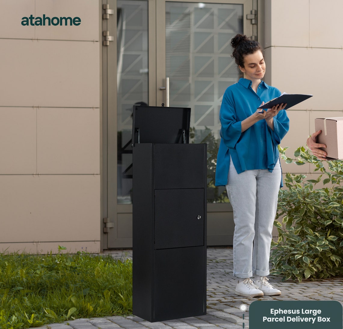 Large Metal Parcel Delivery Box Parcel Drop Box for Secure Multiple ...