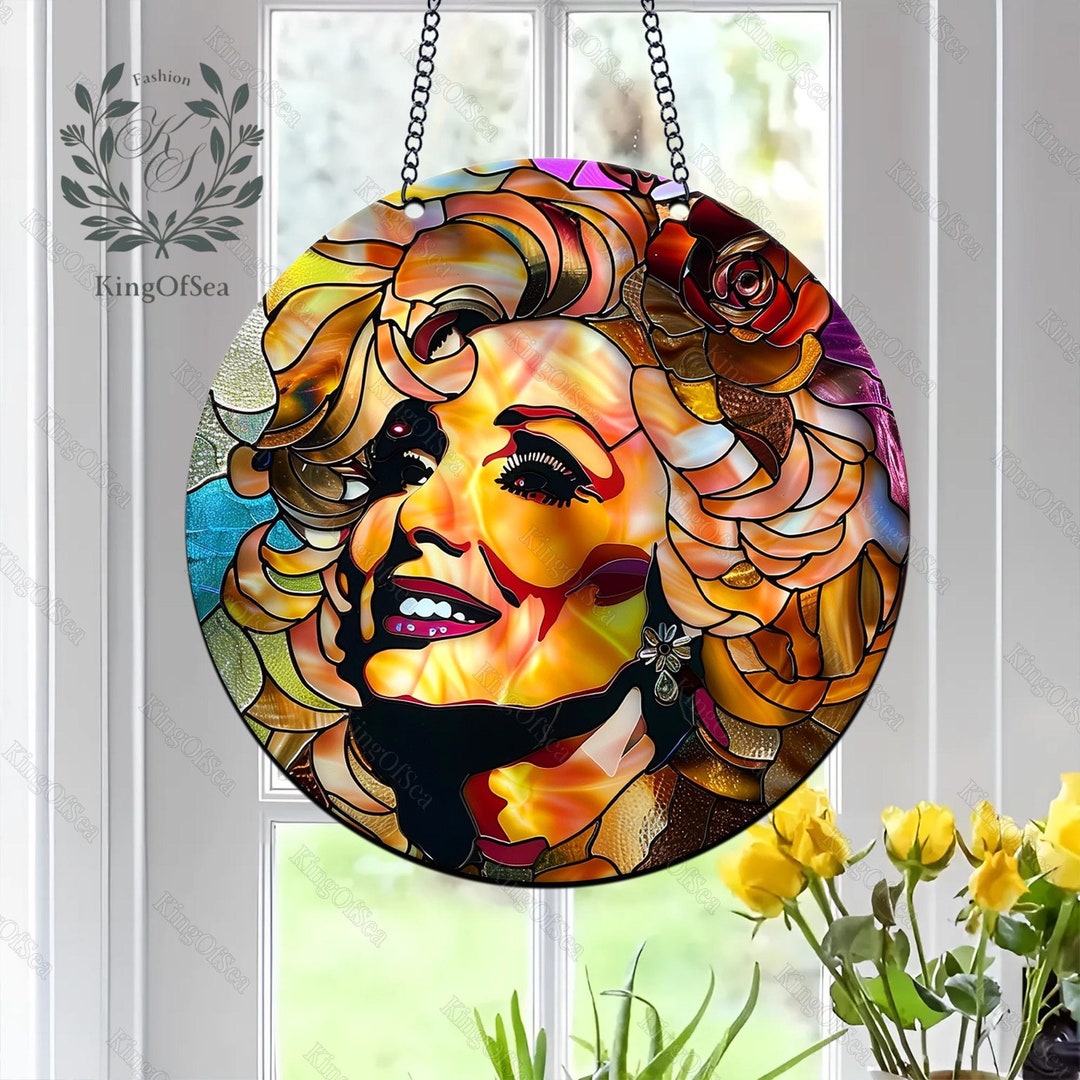 Dolly Parton Suncatcher, Dolly Parton Acrylic Window Decor, Dolly ...