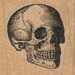Small skull rubber stamp Day of the Dead rubber stamps | Etsy