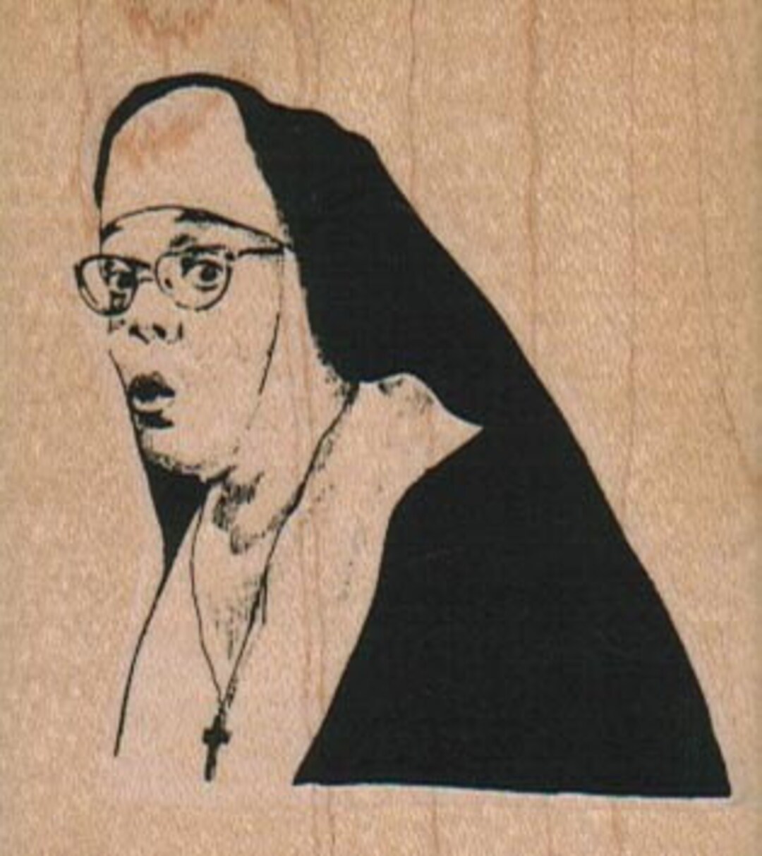 Rubber Stamp Sister Stern Nun Catholic Stamps Stamping Rubberstamp ...