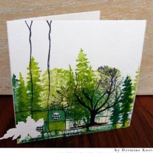Redwood Trees Rubber Stamp California Background Tree Cling Stamp ...