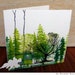 Redwood Trees Rubber Stamp California Background Tree Cling Stamp ...
