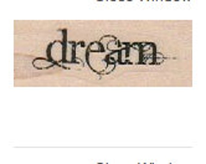Rubber Stamp Dream Quote Wood Mounted Scrapbooking Supplies - Etsy
