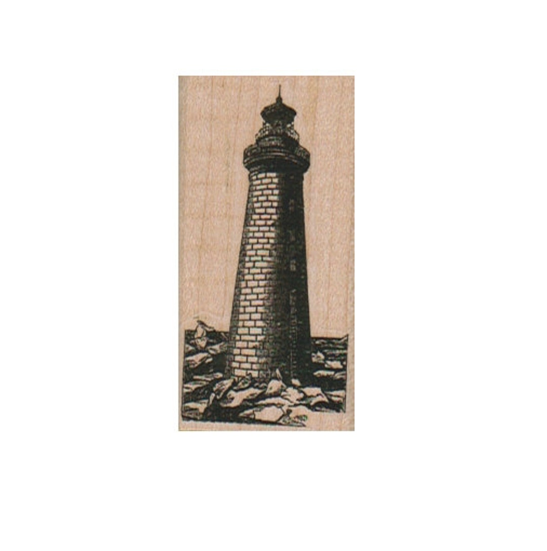Lighthouse Scene Rubber Stamp Stamps Sea Ocean Beach Vacation Stamps ...