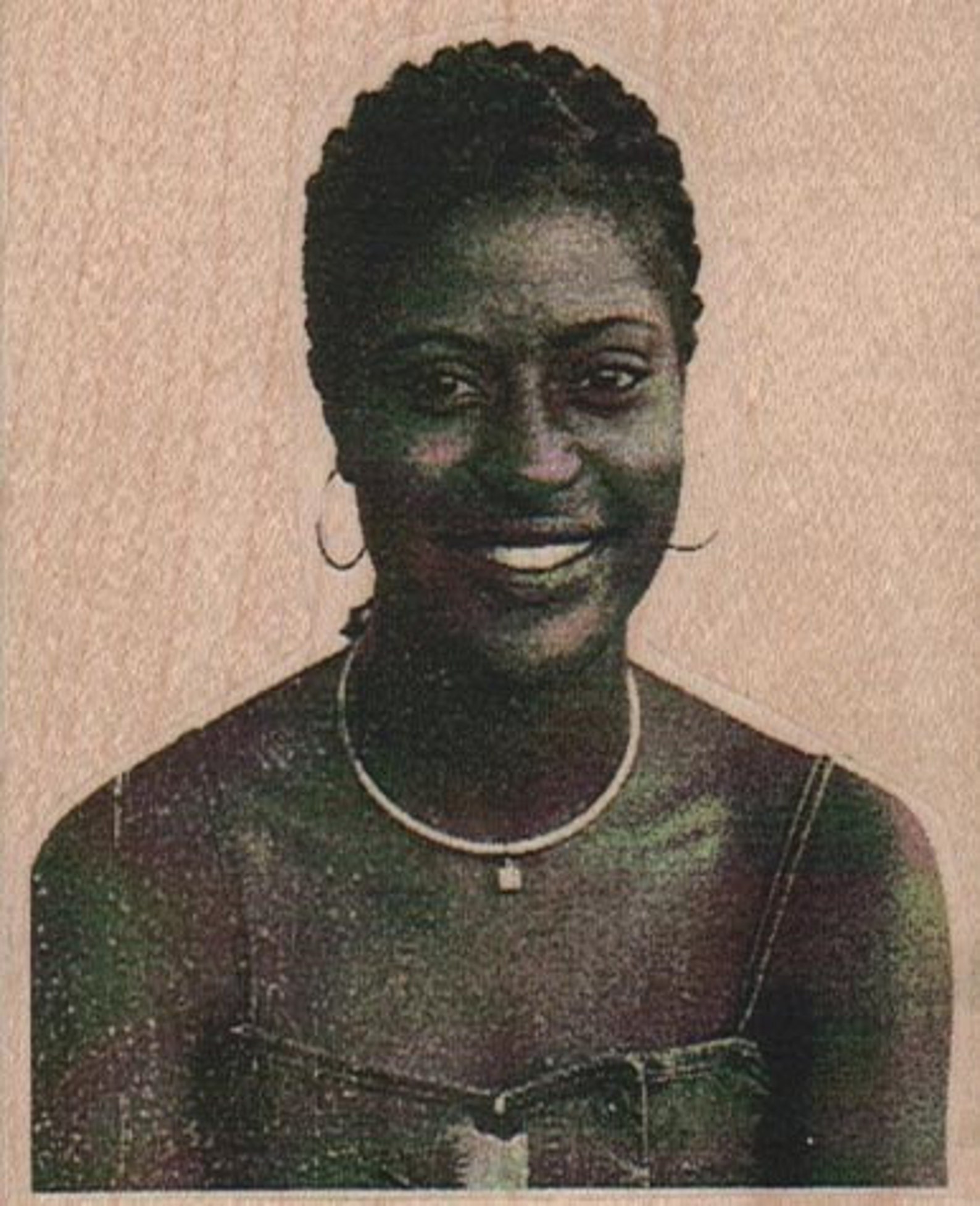 Rubber Stamp African American Woman and Child Baby Lady Girl Mother ...