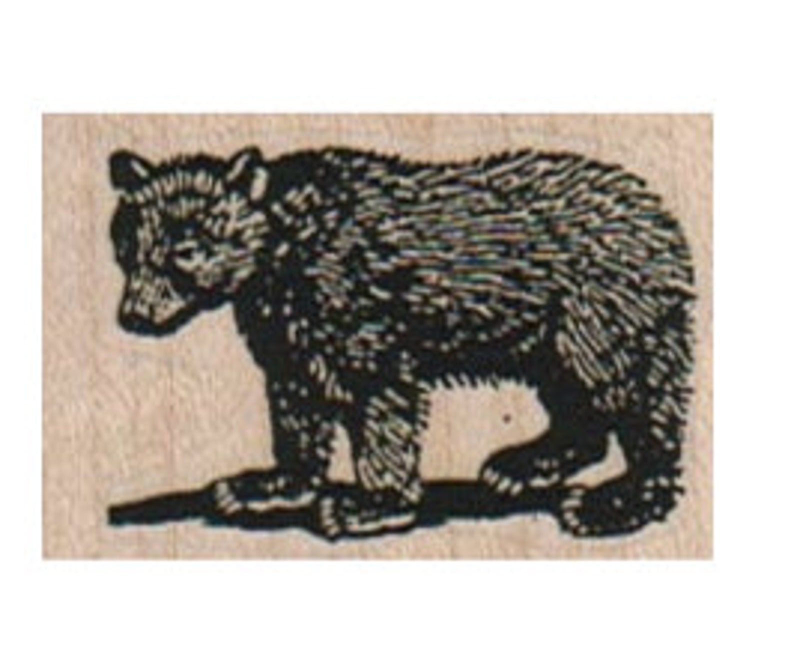 Rubber Stamp Bear Animal Stamping Supplies Scrapbooking Supplies 16797 ...