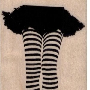 Rubber Stamps Striped Legs Leggings Skirt Girl Body Parts No 19639 ...