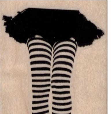 Rubber Stamps Striped Legs Leggings Skirt Girl Body Parts No 19639 ...